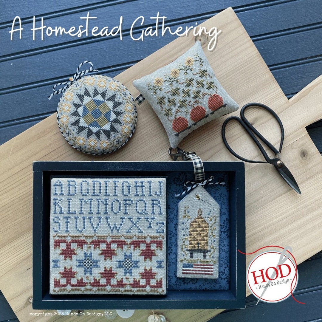 Hands on Design A HOMESTEAD GATHERING Cross Stitch Pattern - New Cross ...