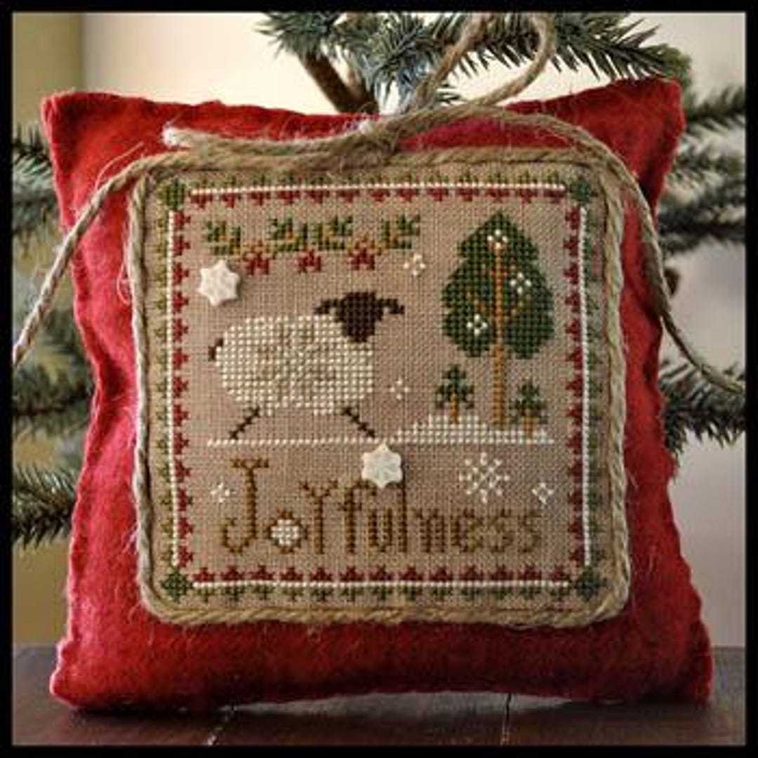 Little House Needleworks Sheep Virtues #12 JOYFULNESS Cross Stitch ...