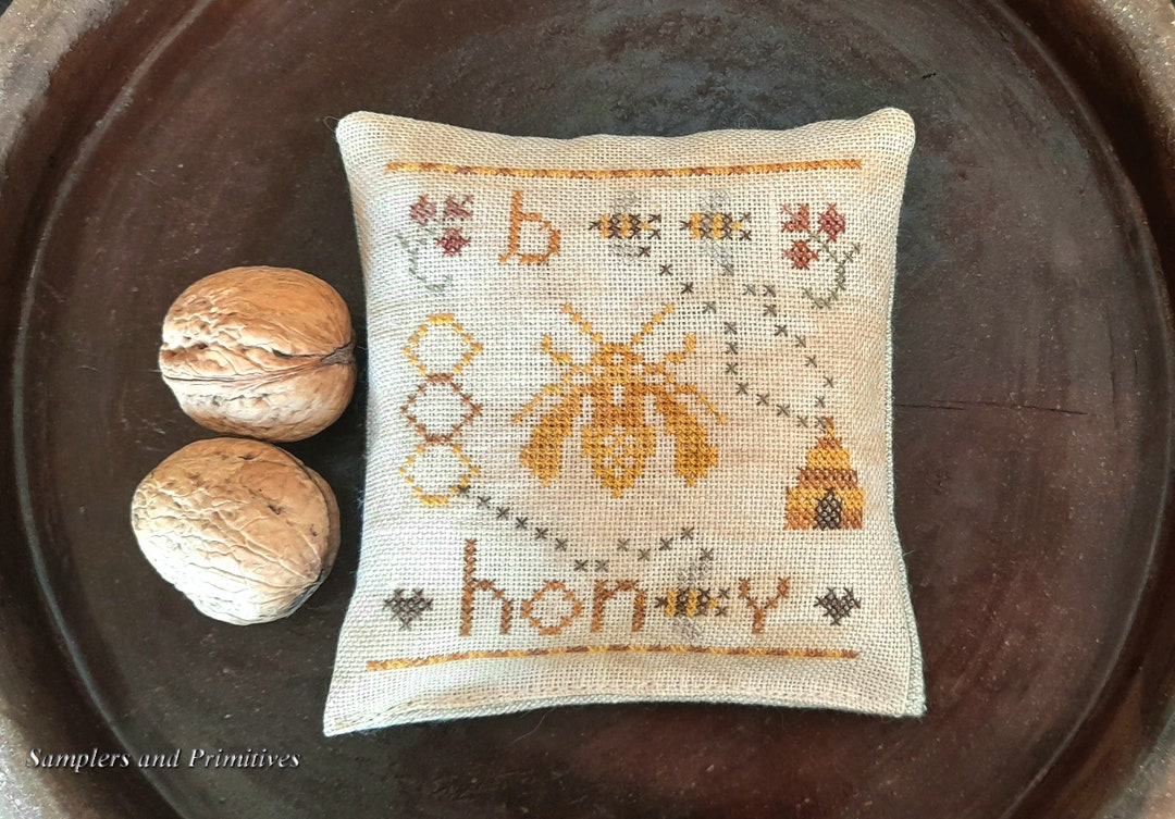 Samplers Primitives BEE HONEY~ PDF Cross Stitch Pattern ~samplers ...
