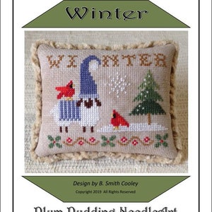 Plum Pudding Needleart SEASONS COLLECTION WINTER Cross Stitch Pattern ...