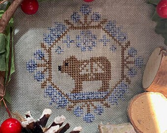 Darling & Whimsy Designs Quirky QUAKER SQUIRREL Cross Stitch Pattern AUTUMN Cross Stitch - Etsy