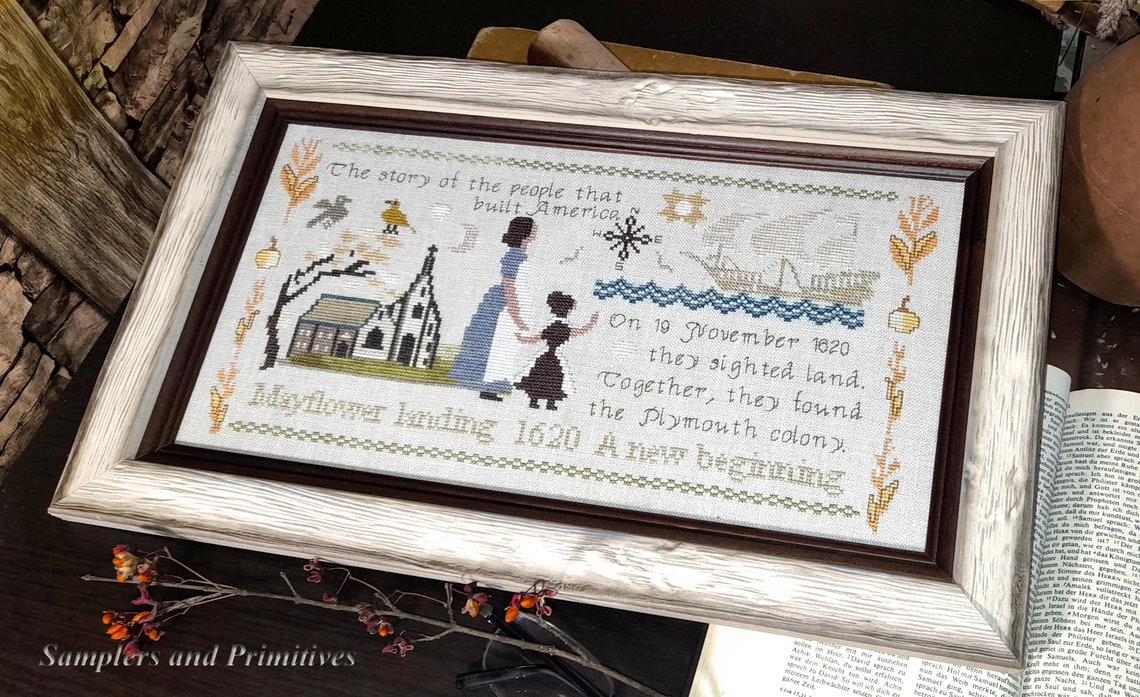 Samplers Primitives MAYFLOWER PDF Cross Stitch Pattern ~samplers ...