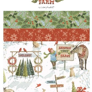 Lisa Audit Santa's Tree Farm Woodland Snowy One (1) Yard Santas Tree ...