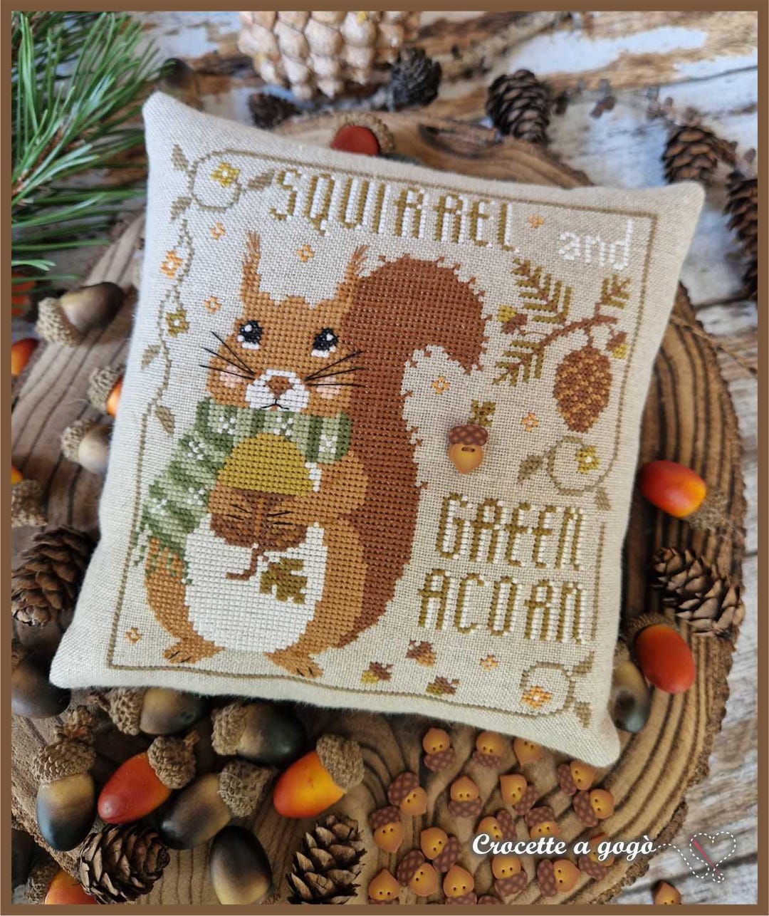 Crocette a Gogò the Little Squirrel Cross Stitch Pattern ~ Autumn Cross ...