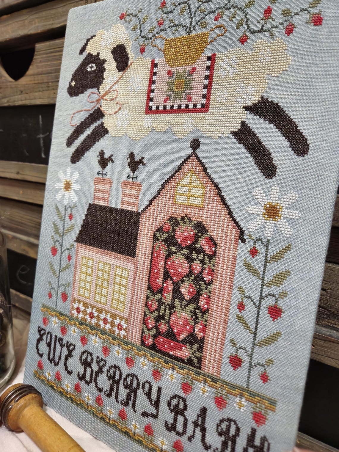 Ewe Berry Barn Cross Stitch Chart by Quaint Rose Needlearts - Anabella ...