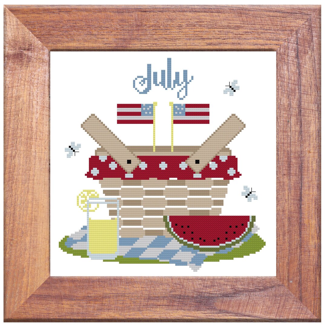 PDF Anabella's Memorable Months™ JULY Cross Stitch Pattern - New Cross ...