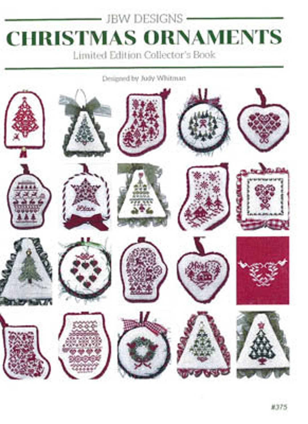 JBW Designs CHRISTMAS ORNAMENTS Cross Stitch Pattern - Christmas Cross ...