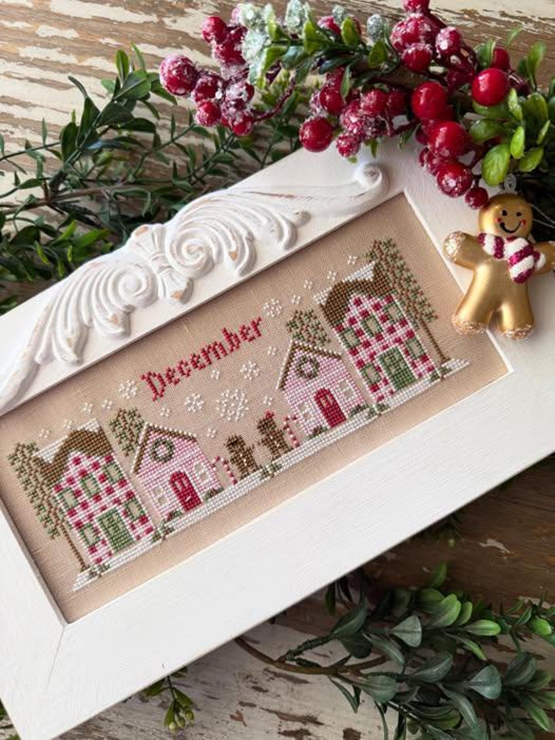 Country Cottage Needleworks Monthly Mini Village December Cross Stitch ...