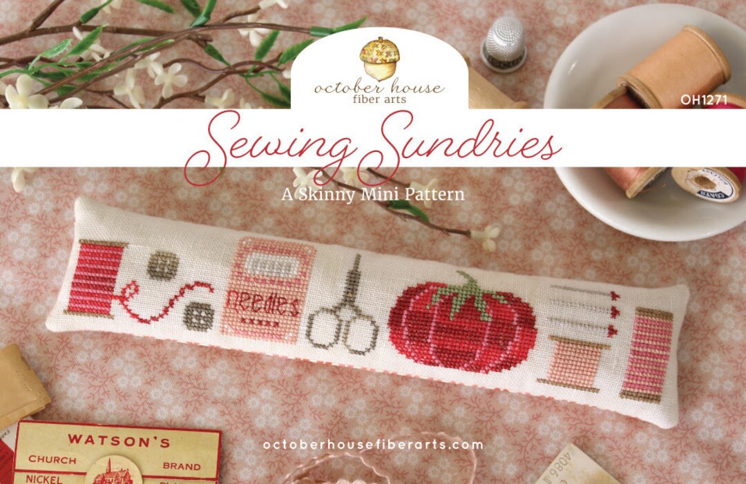 October House Fiber Arts Sewing Sundries Cross Stitch Pattern ~ October ...