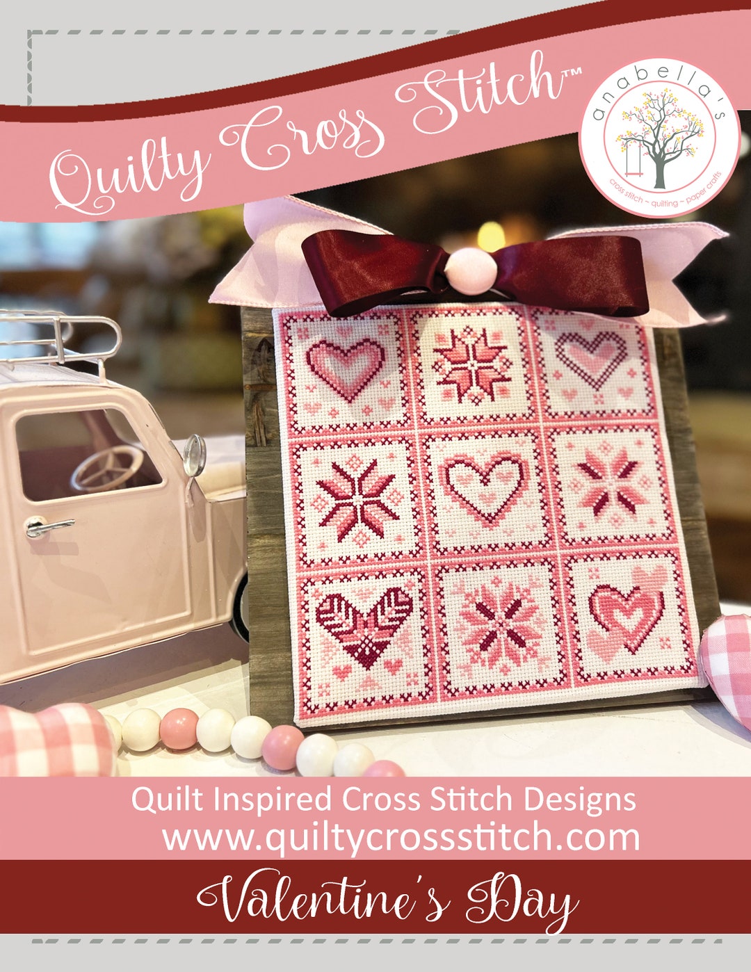 PDF Anabella's Needleart Quilty Cross Stitch™ VALENTINE'S DAY Cross Stitch Pattern ~ Valentine's ...