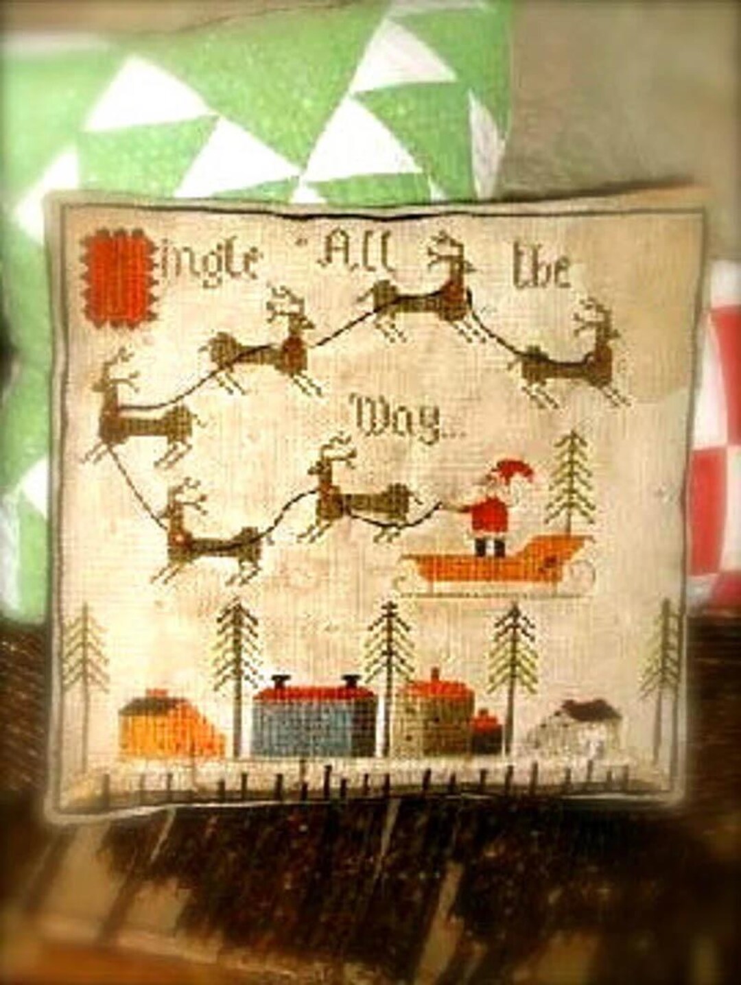 NEW! Notforgotten Farm Cross Stitch ~ Jingle All the Way Cross Stitch ...