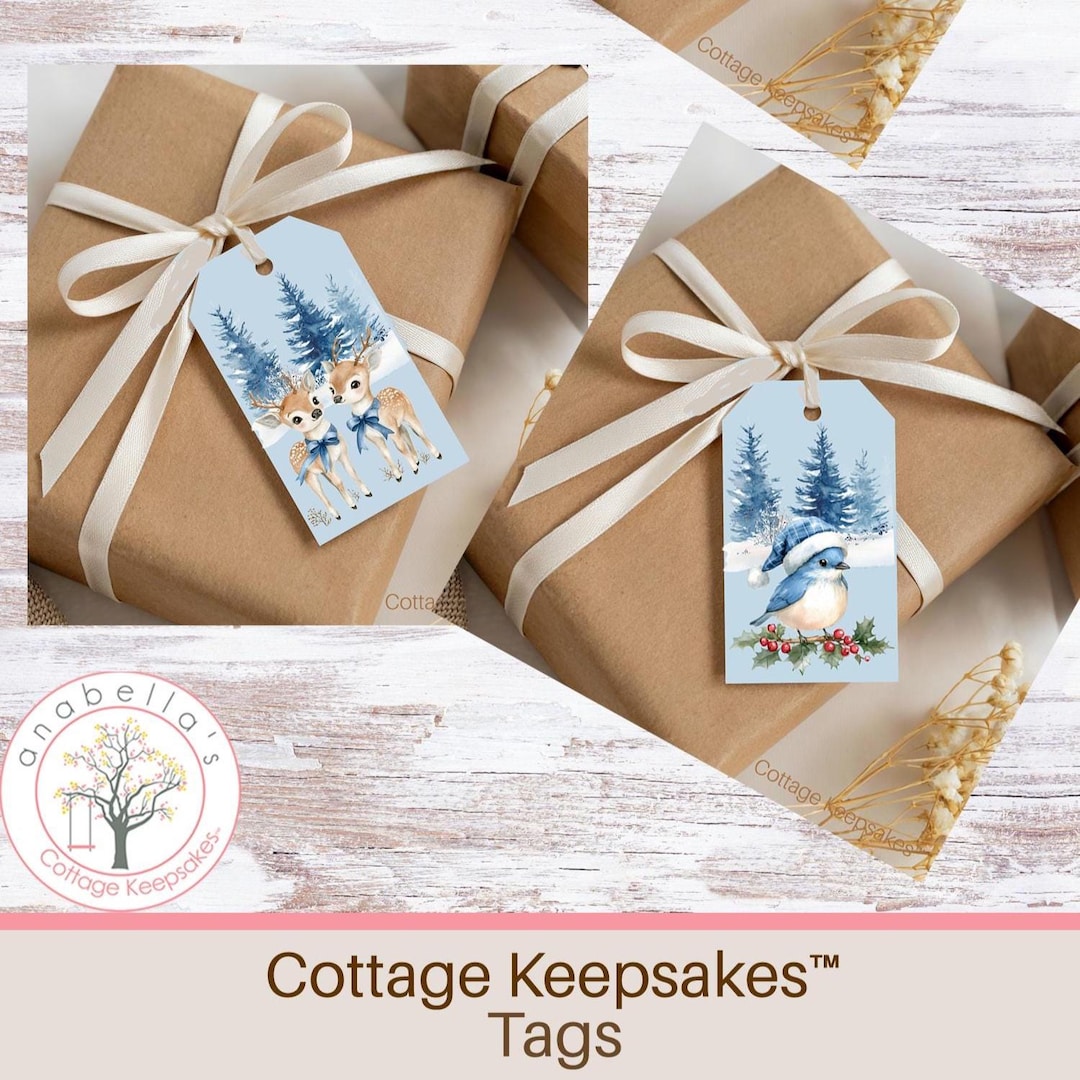 Cottage Keepsakes™ January Tags | Winter Printable Tags | Scrapbooking ...