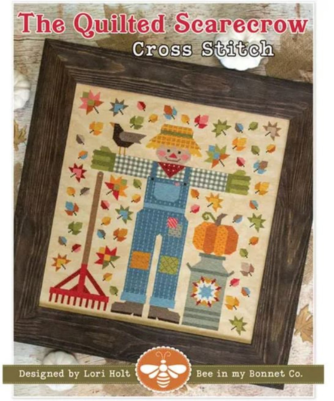 New! Lori Holt the Quilted Scarecrow Cross Stitch Pattern ~ Lori Holt ...