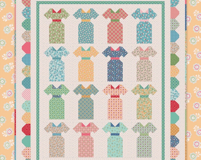 Lori Holt Millie's Dresses Quilt Pattern ~ Lori Holt Mercantile Quilt ...