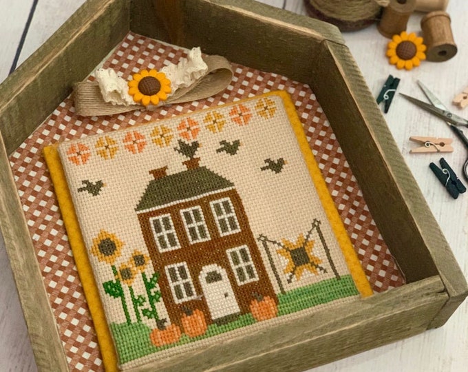 Primrose Cottage Stitches AUTUMN HOUSE Cross Stitch Pattern - New Cross ...