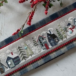 2024 Nashville Needlework Market - Heart in Hand Frosty Tiny Town Cross Stitch Pattern ...