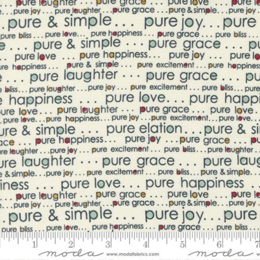 Moda Sweetwater Vintage Pure & Simple Cream Fabric ~ Fabric by the Yard ...