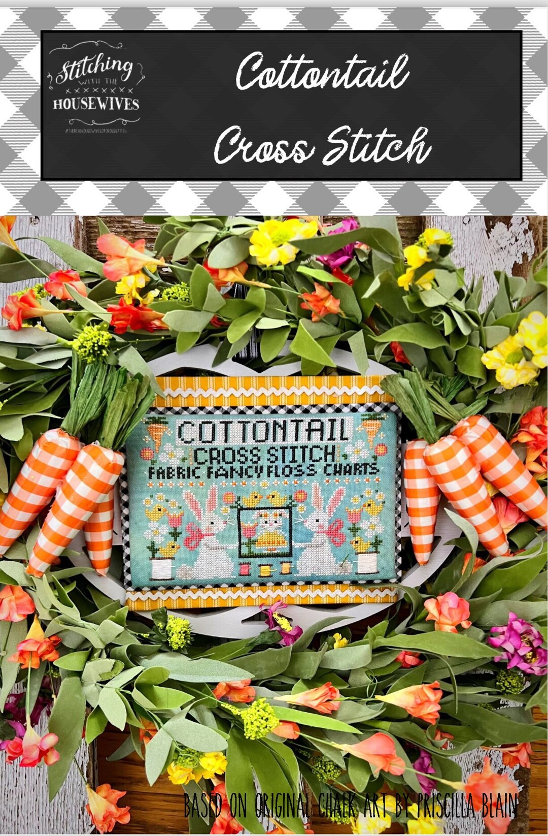 Stitching With the Housewives COTTONTAIL CROSS STITCH Cross Stitch Pattern Priscilla Blain ...