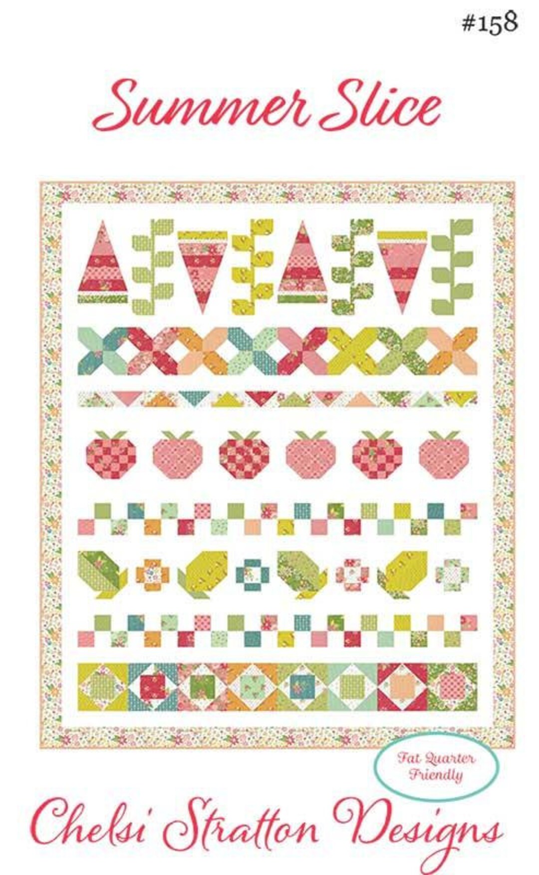 Strawberry Lemonade Summer Slice Quilt Pattern by Sherri & Chelsi for ...