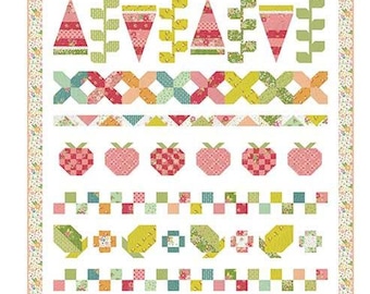 Strawberry Lemonade Hearts at Home II Quilt Pattern by Sherri & Chelsi ...