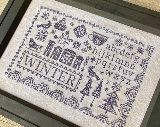Blueberry Ridge Designs Sampler Seasons Winter Cross Stitch Pattern New ...
