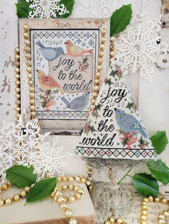 Hello From Liz Mathews FOURTH DAY of CHRISTMAS Sampler & Tree - Etsy