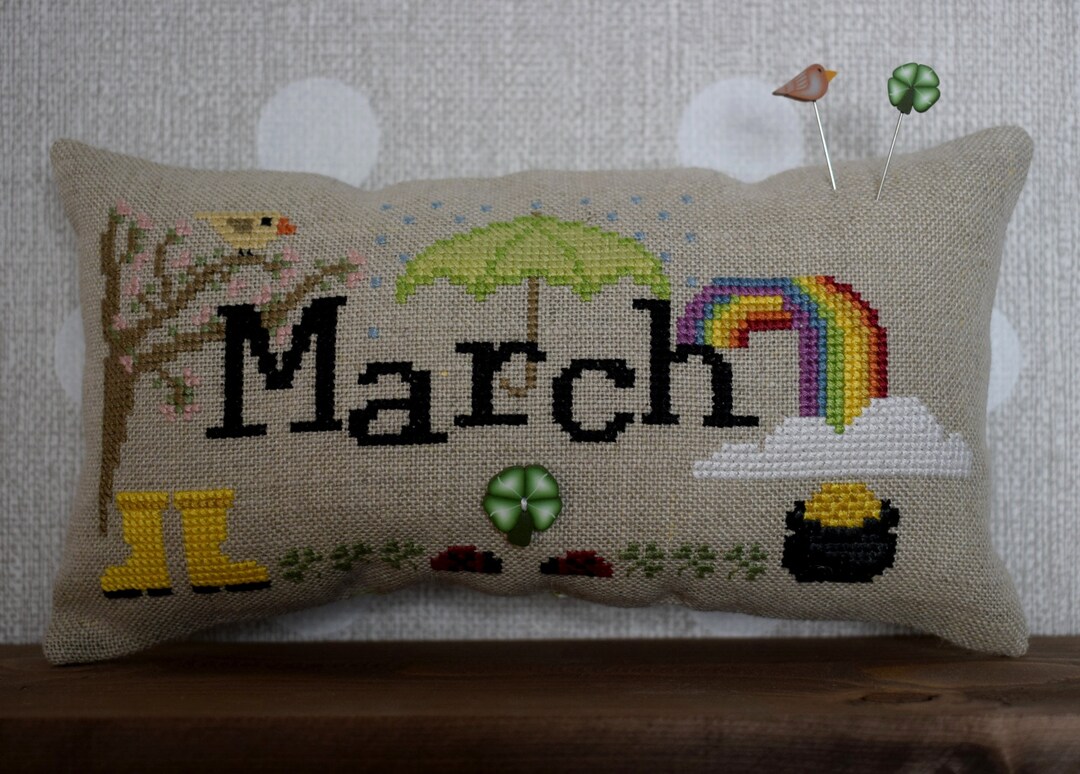When I THINK of MARCH PDF Cross Stitch Pattern by Puntini Puntini ...