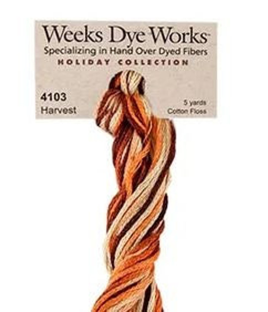Weeks Dye Works Harvest 6 Strand Hand Dyed Embroidery Floss Wdw 4103 Etsy