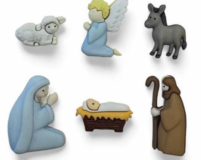 Buttons Galore ~ Nativity Scene Buttons ~ Cross Stitch Finishing ...