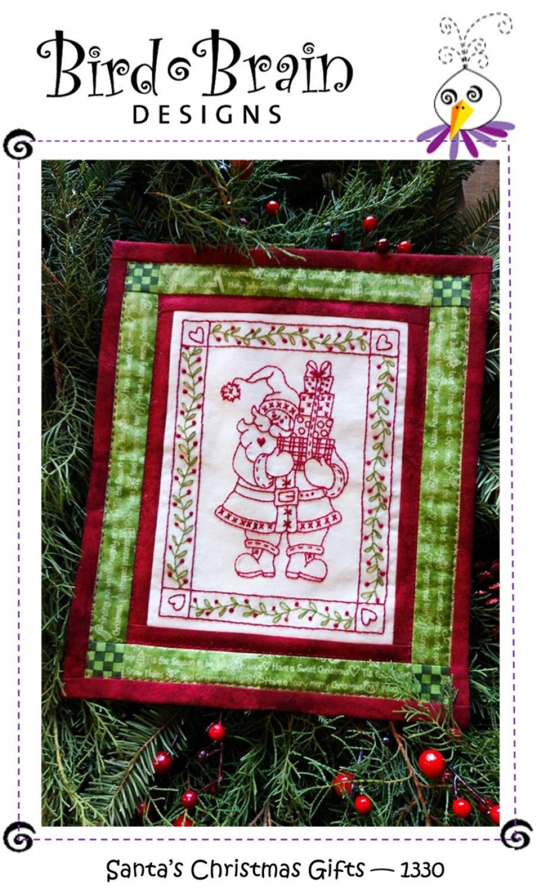 Bird Brain Designs Santa's Christmas Gifts Embroidery Pattern ~ Bird ...
