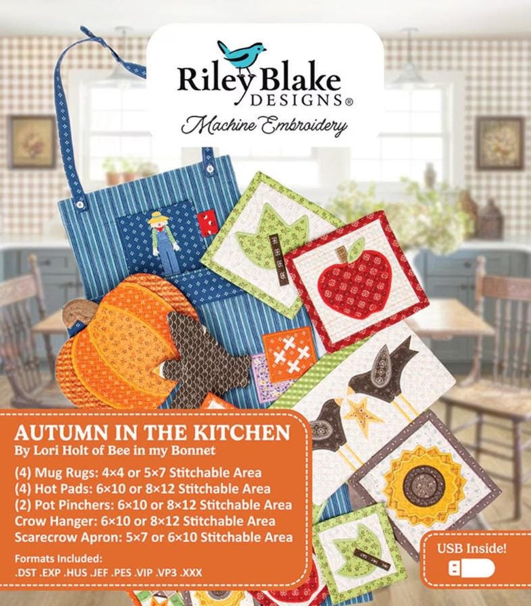 Lori Holt Autumn in the Kitchen MACHINE EMBROIDERY ~ Lori Holt in the ...
