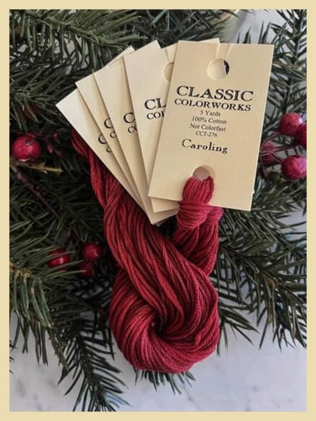 NEW~ Classic Colorworks CAROLING CCT-276 Cross Stitch Floss ~ Cotton ...