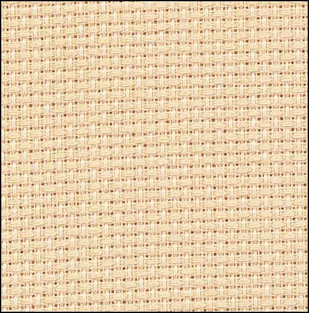 Zweigart 14 Count BEIGE AIDA - White Aida Fat Quarter Approximately 18 ...