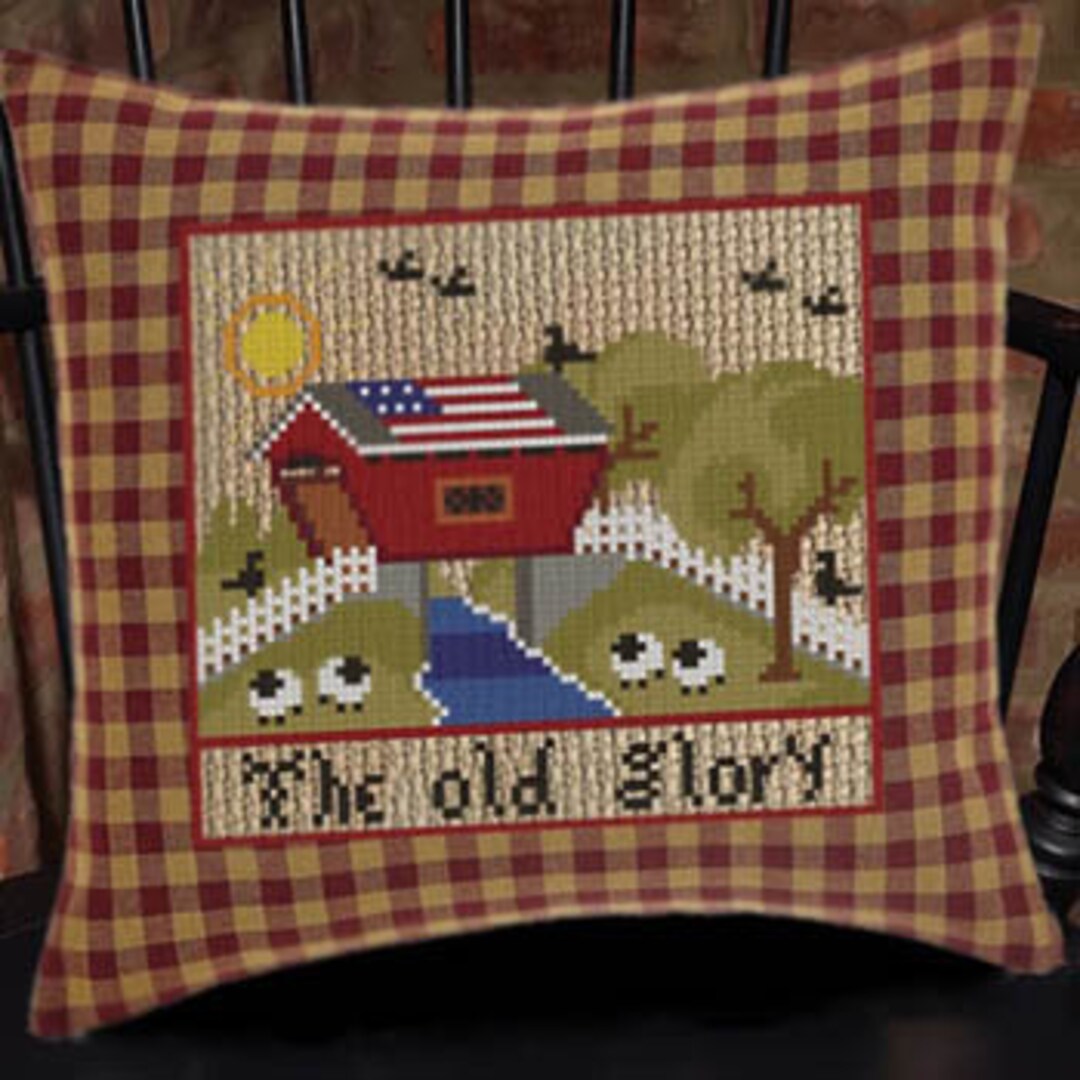 Twin Peak Primitives OLD GLORY Cross Stitch Pattern - PATRIOTIC Cross Stitch Pattern - Etsy