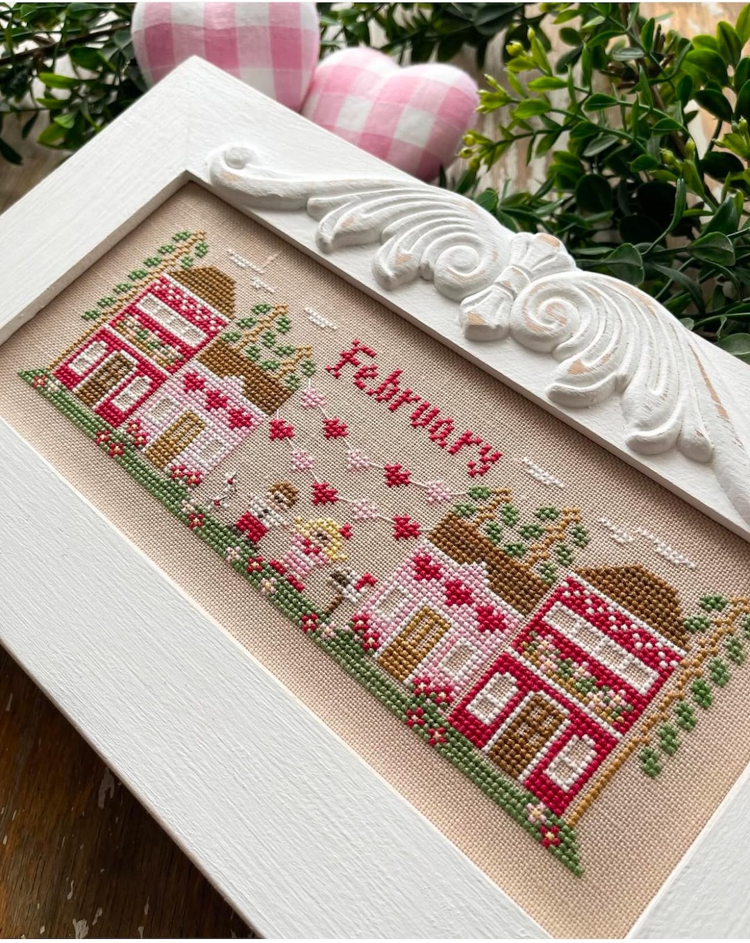 Country Cottage Needleworks Monthly Mini Village FEBRUARY Cross Stitch ...