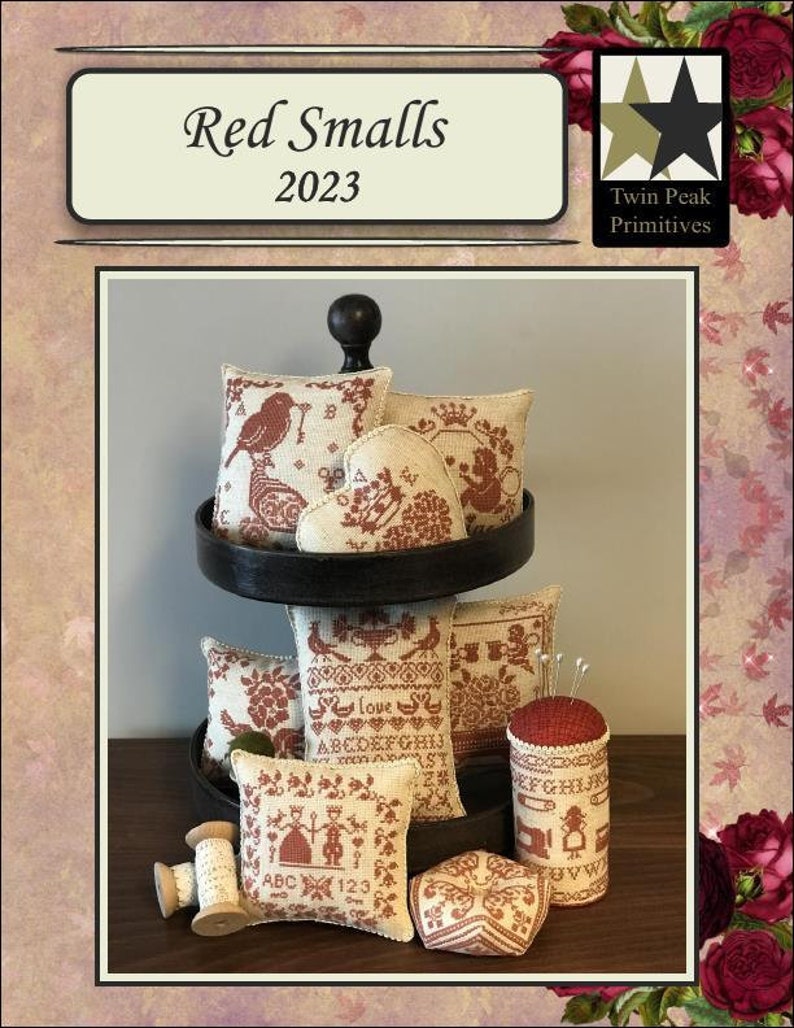 Twin Peak Primitives RED SMALLS 2023 Cross Stitch Pattern - Etsy