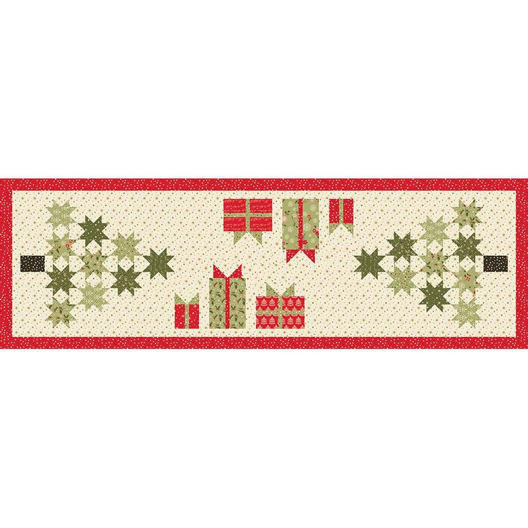 NEW! Sandy Gervais Glisten Christmas Ready Table Runner Pattern ~ Sandy Gervais Fabric ~ Riley ...