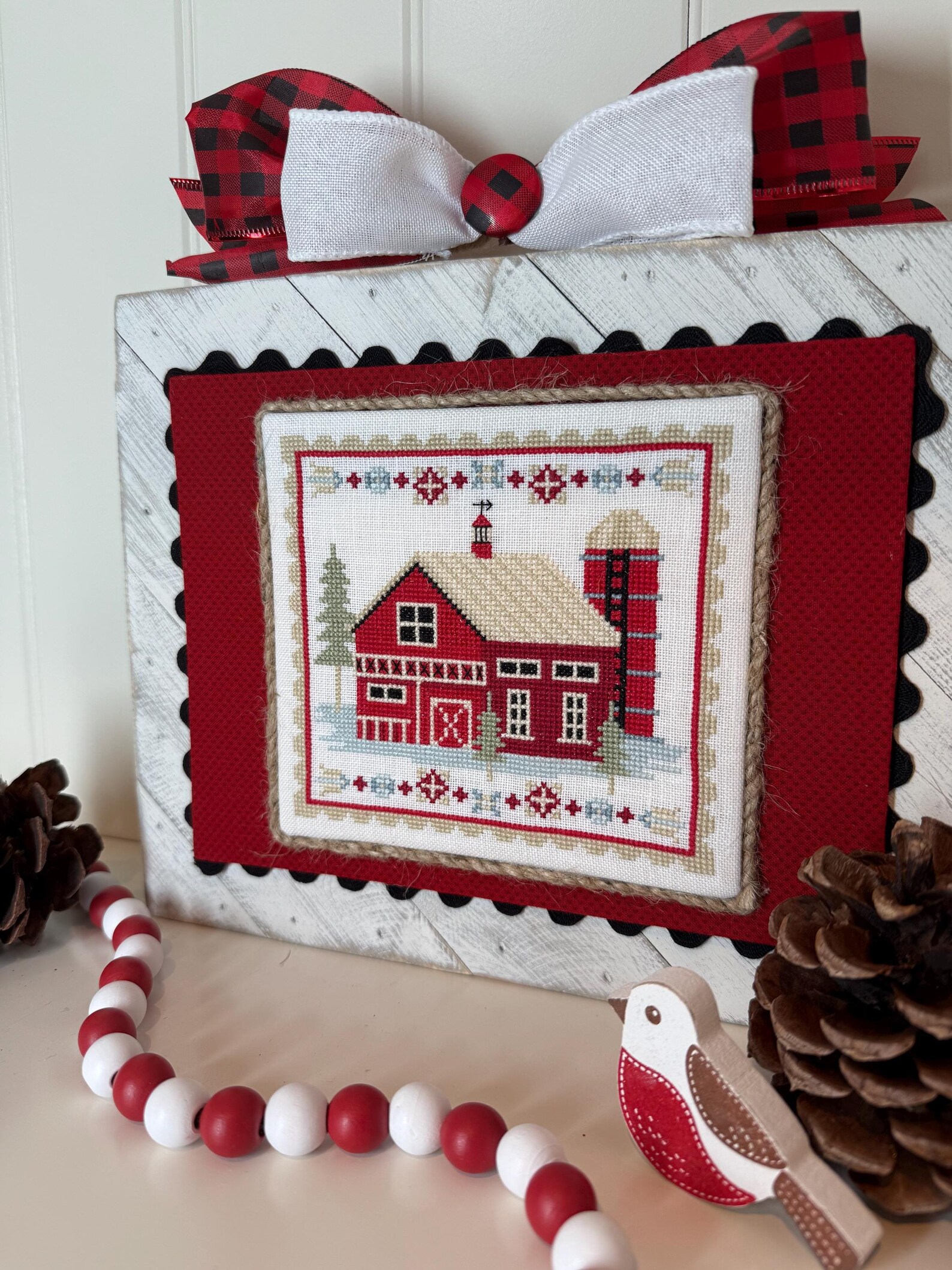 Anabella's Needleart DECEMBER BARN Cross Stitch Pattern ~ DECEMBER ...