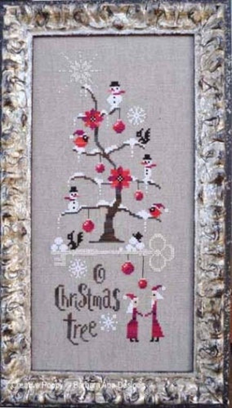 Barbara Ana Designs O CHRISTMAS TREE Cross Stitch Pattern - Etsy
