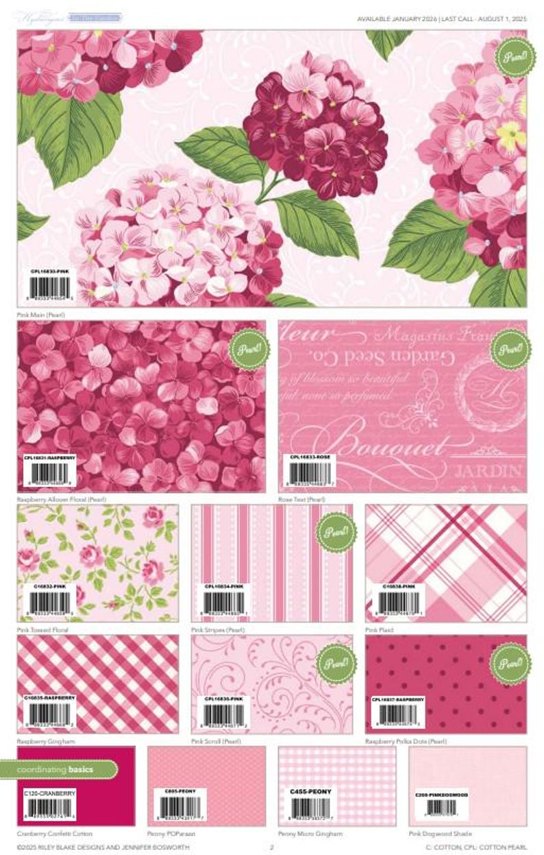 Jennifer Bosworth ~ Shabby Fabrics ~ Hydrangeas in the Garden Fat ...