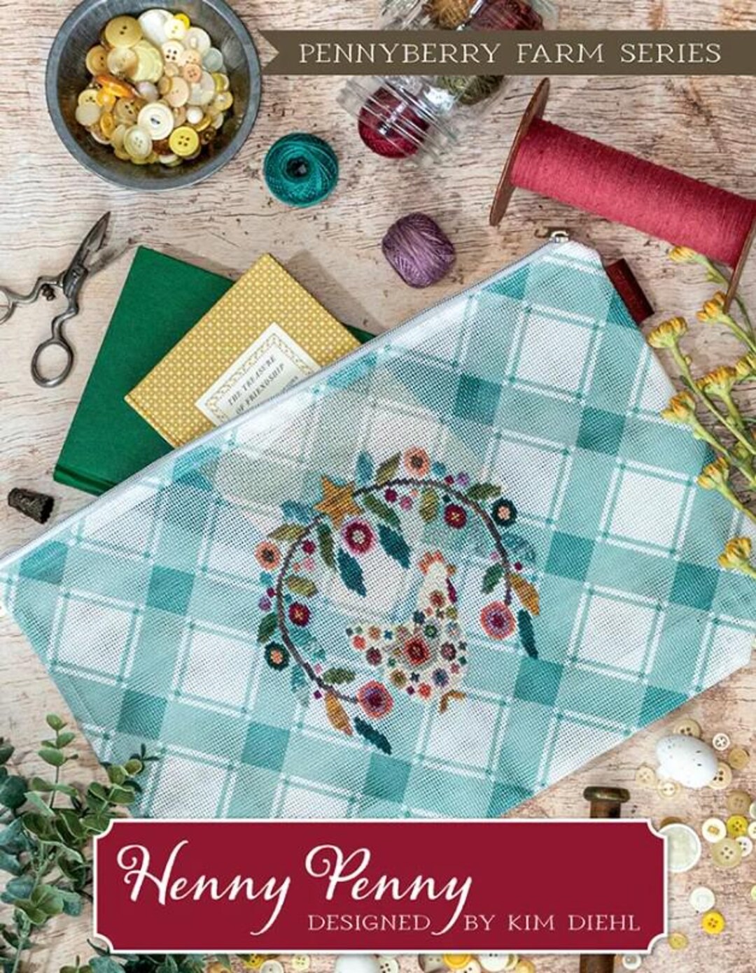 Henny Penny Cross Stitch Pattern ~ Pennyberry Farm Series by Kim Diehl ...