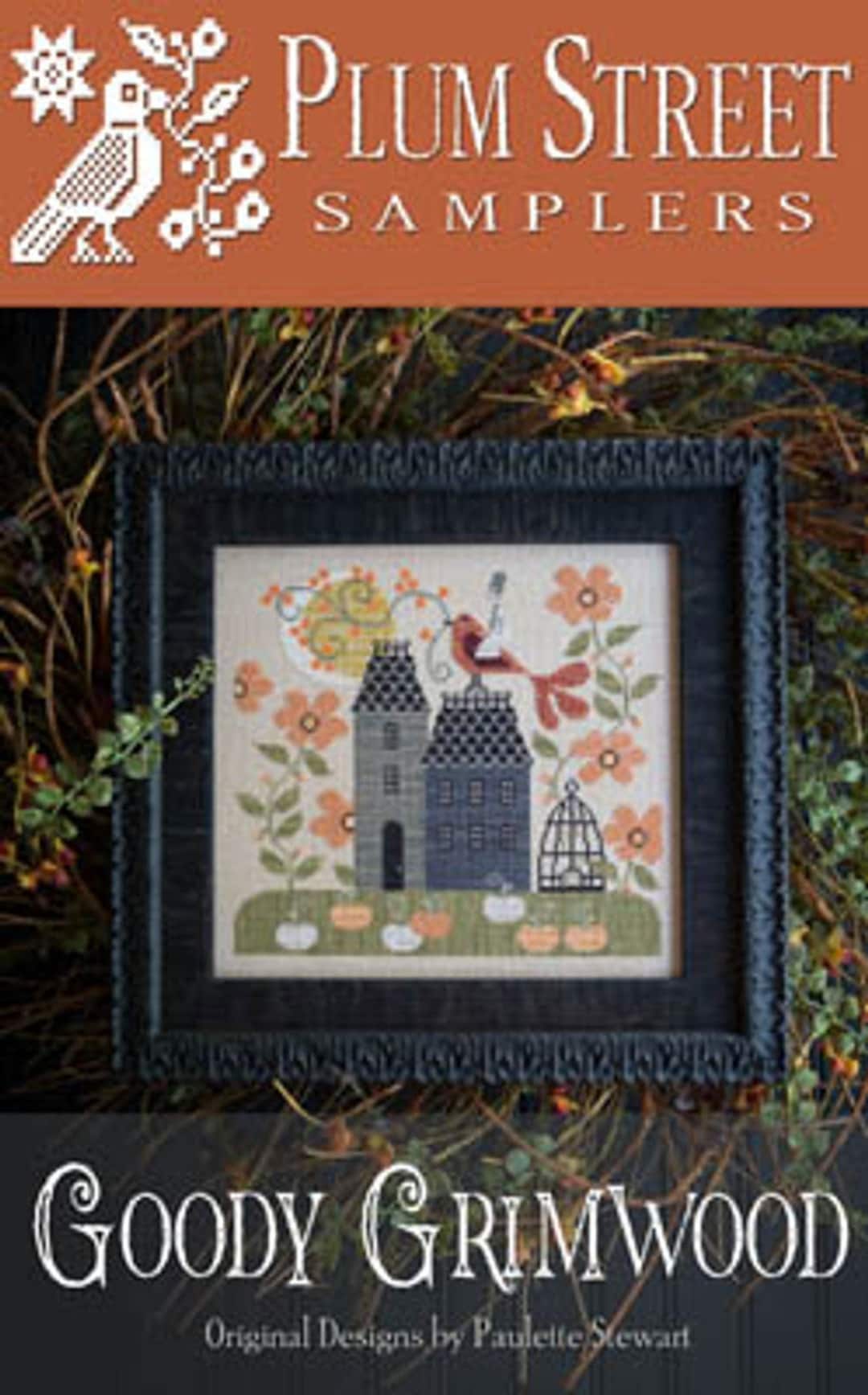 Plum Street Samplers GOODY GRIMWOOD Cross Stitch Pattern ~ Autumn Cross ...