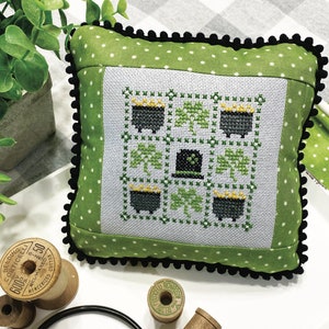 Primrose Cottage Stitches MARCH NINE PATCH Cross Stitch Pattern ~ New Cross Stitch - Etsy