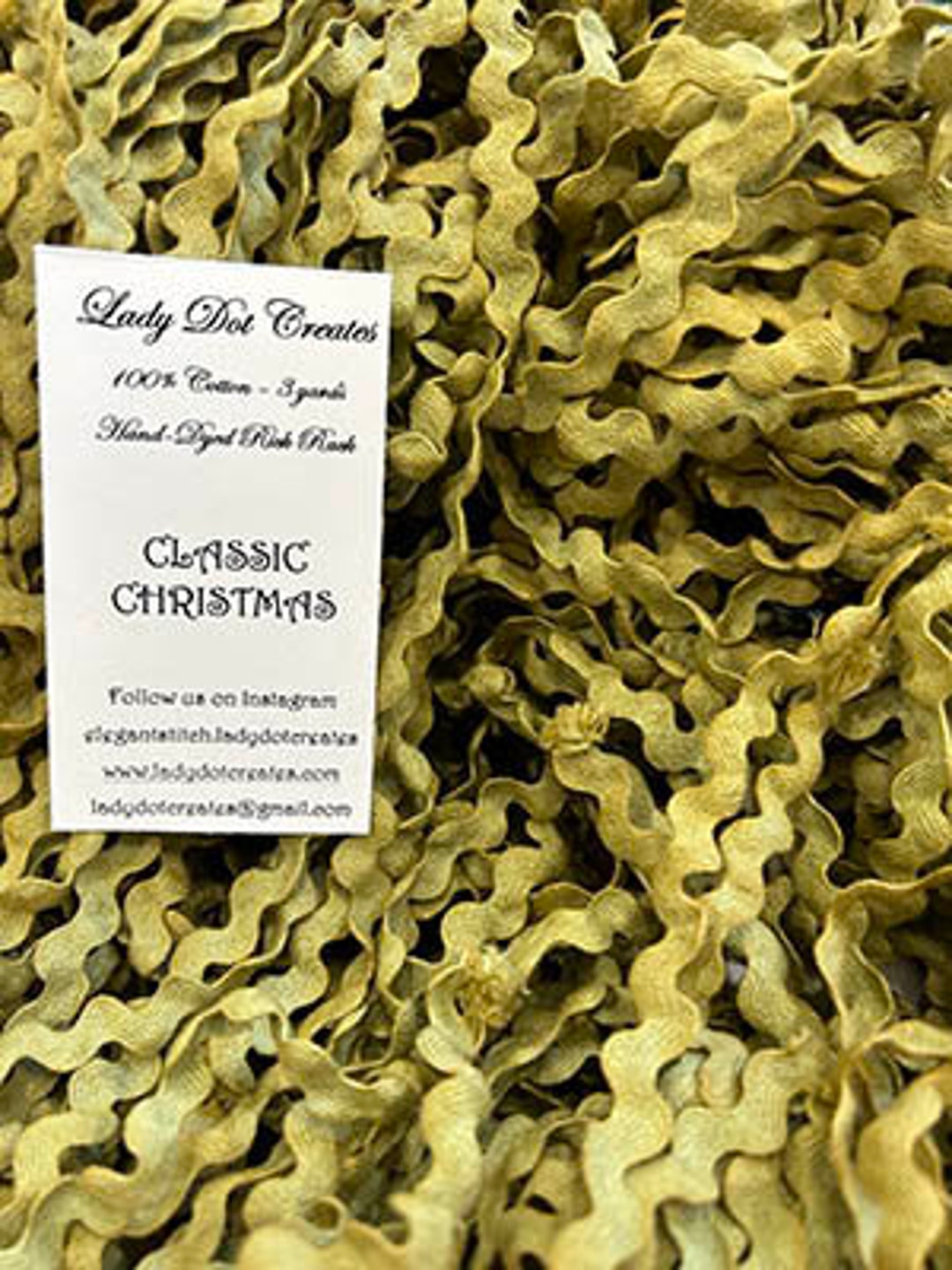 Lady Dot Creates Classic CHRISTMAS RICK RACK 3 Yards - Etsy