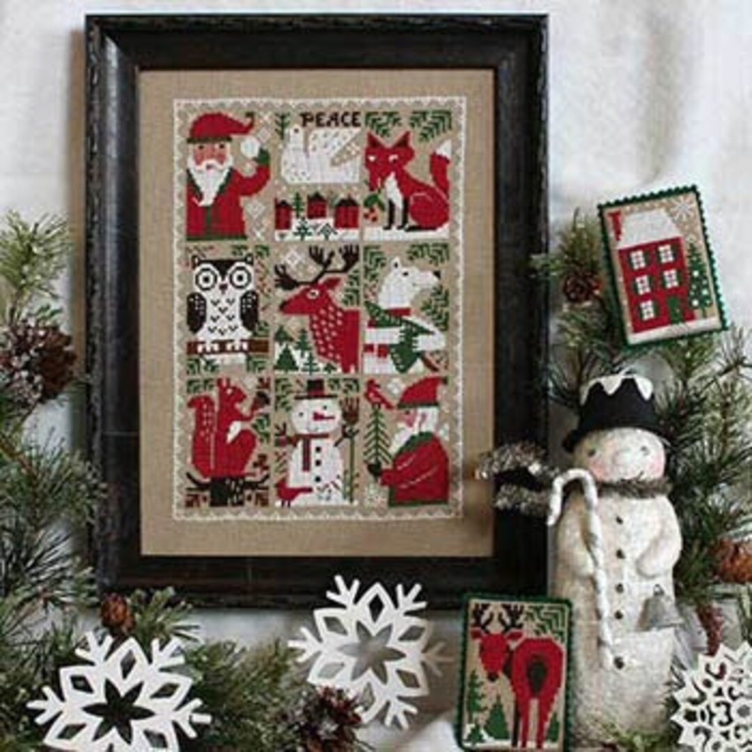 The Prairie Schooler EVERGREEN Cross Stitch Pattern ~ Winter Cross ...