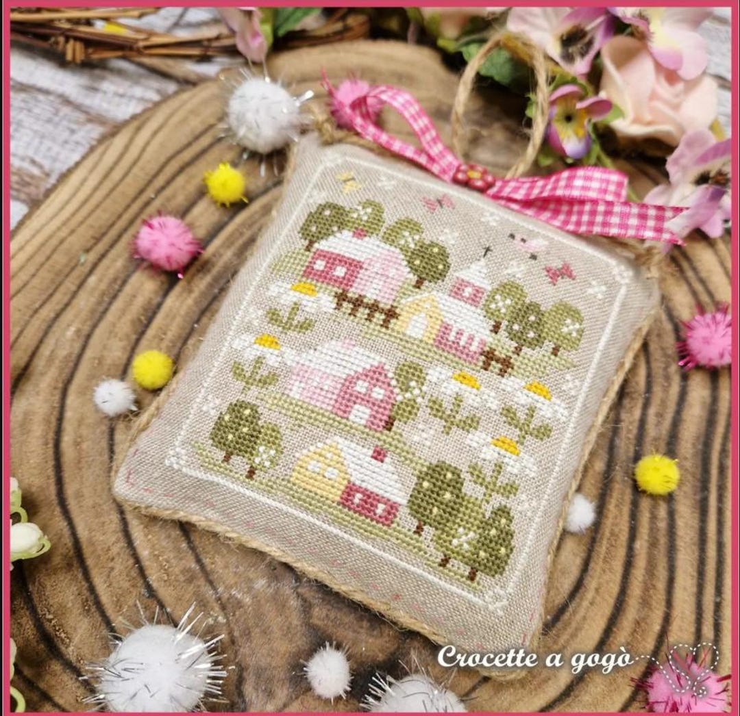 Crocette a Gogò Spring Tiny Village Cross Stitch Pattern ~ Spring Cross ...