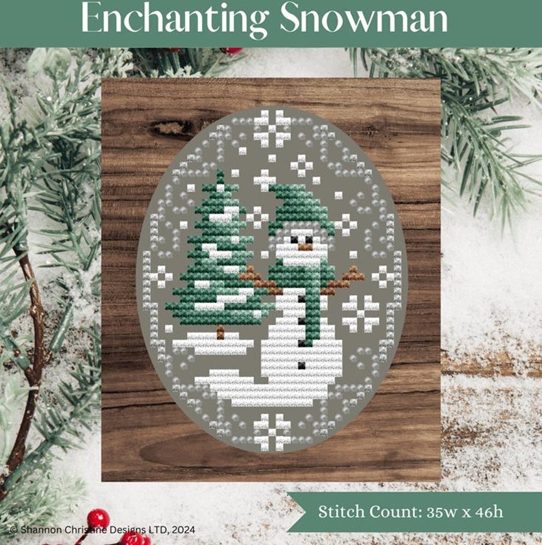Shannon Christine Enchanting Snowman Cross Stitch Pattern ~ Winter ...