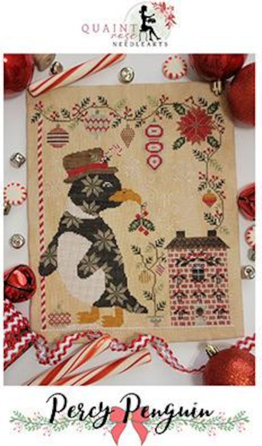 Quaint Rose Needleart ~ Percy Penguin Cross Stitch Pattern ~ New Cross ...