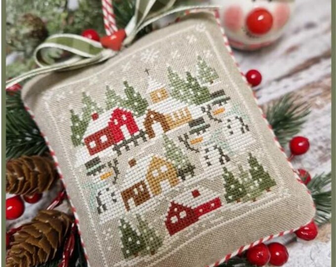 Crocette a Gogò Tiny Village Cross Stitch Pattern ~ Winter Cross Stitch ...