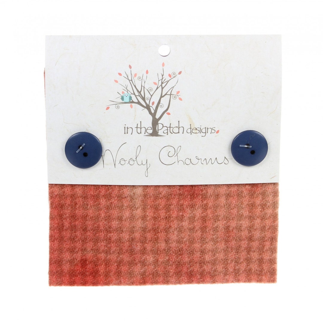 In the Patch Designs ~ Wooly Charms Candied Peach ~ 5ct ~ 5" X 5 ...